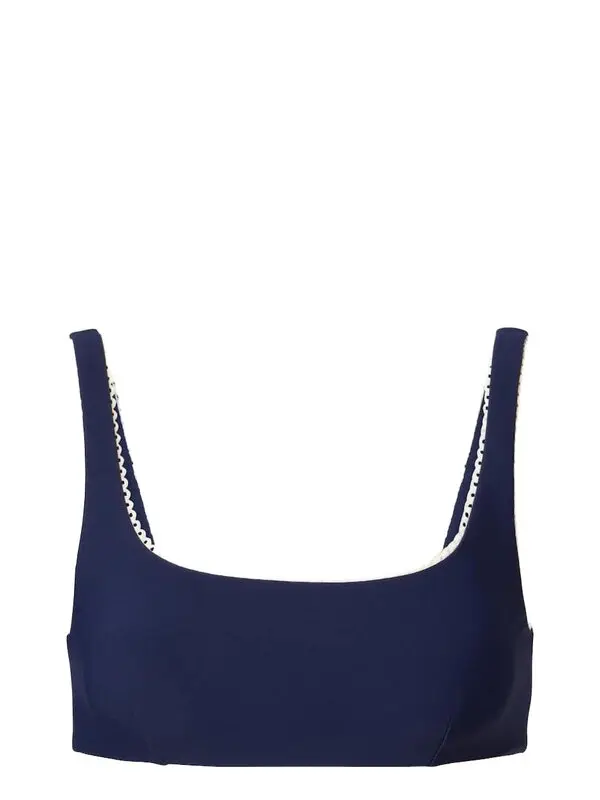 The Upside Maison Scalloped Sports Bra - Blue