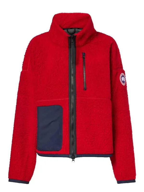 Canada Goose Simcoe Wool-blend Fleece Jacket - Red