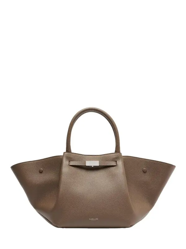 DEMELLIER Medium Leather Top-handle Bag - Brown