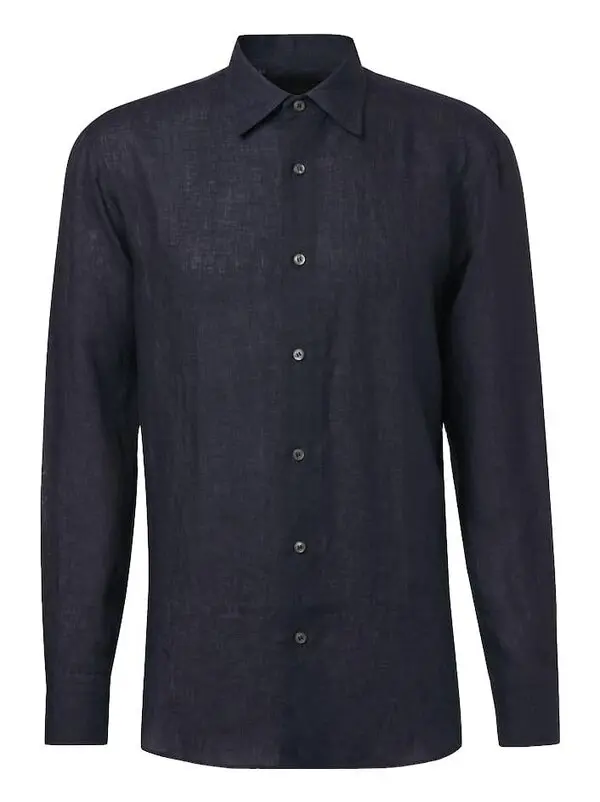 Brioni Linen Shirt - Blue