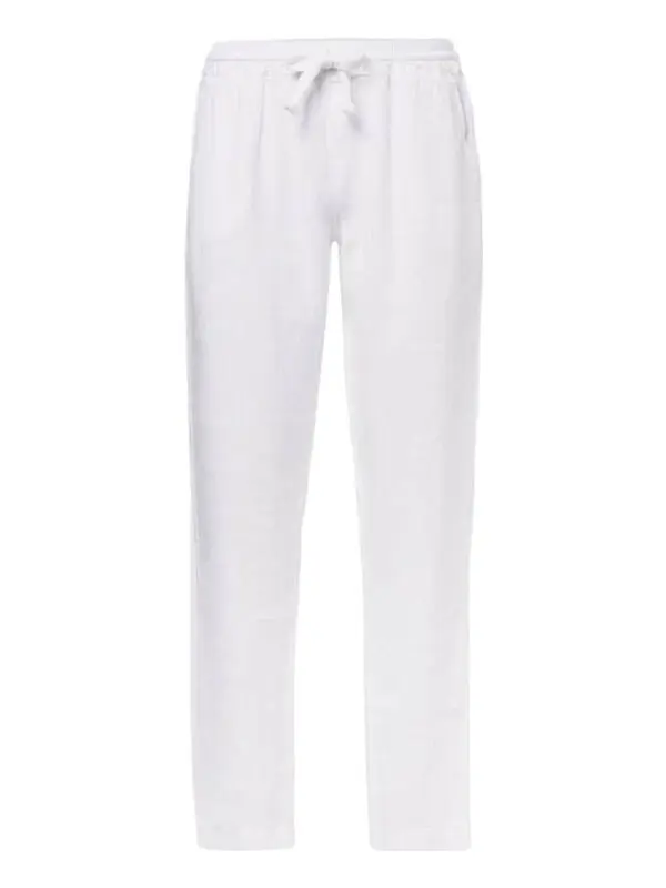 Fedeli Bonifacio Linen Tapered Pants - White