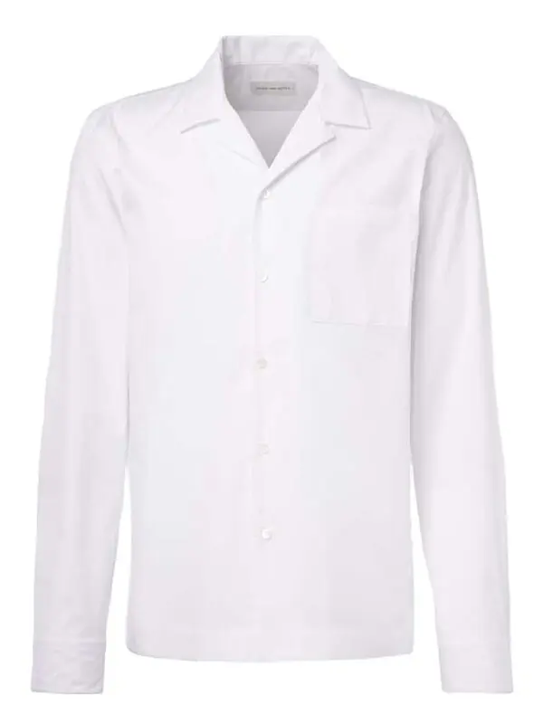 Dries Van Noten Cotton Poplin Shirt - White