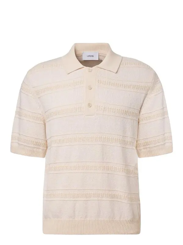 LARDINI Cotton Polo Shirt - White