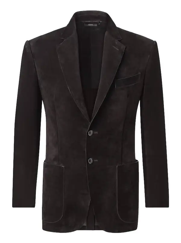 TOM FORD Suede Blazer - Black