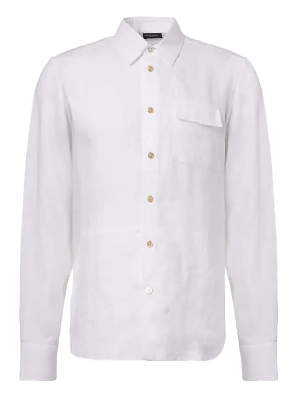 Kiton Linen Shirt - White