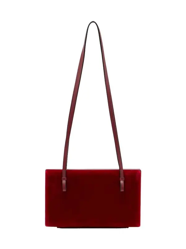 TOTEME Cocktail Velvet Shoulder Bag - Red