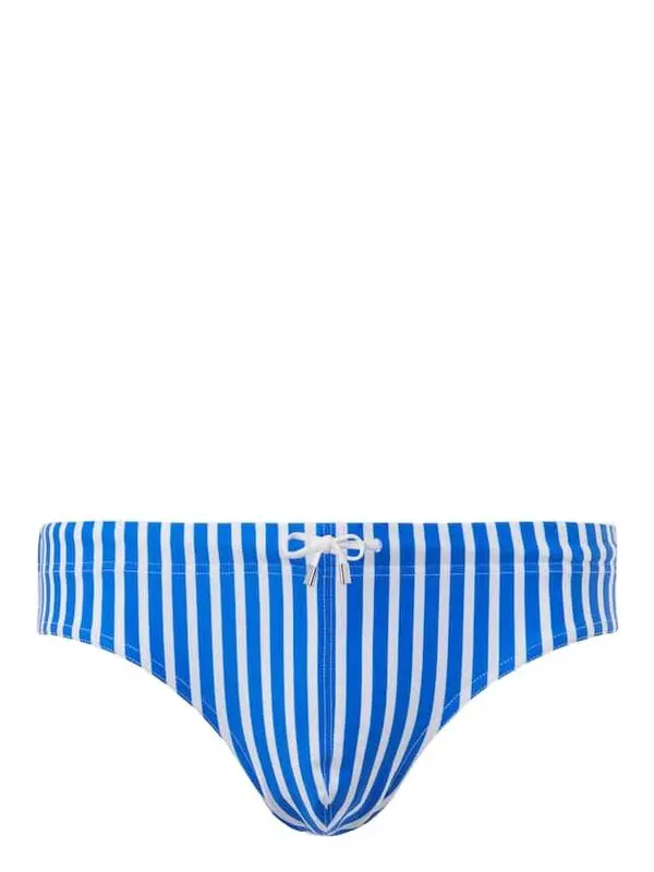 TOM FORD Striped Swim Briefs - Blue