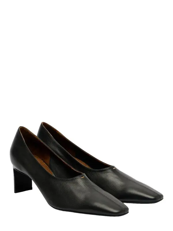 Khaite Cecilia Leather Pumps - Black