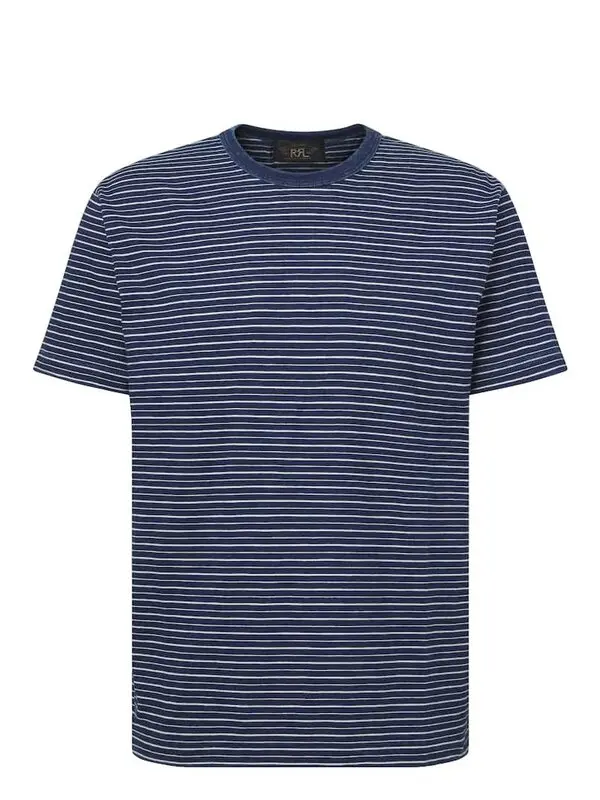 Ralph Lauren Striped Cotton Jersey T-shirt - Blue