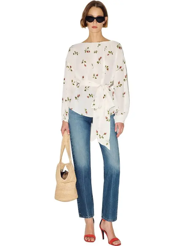 REFORMATION Isola Long-sleeve Top - Ivory