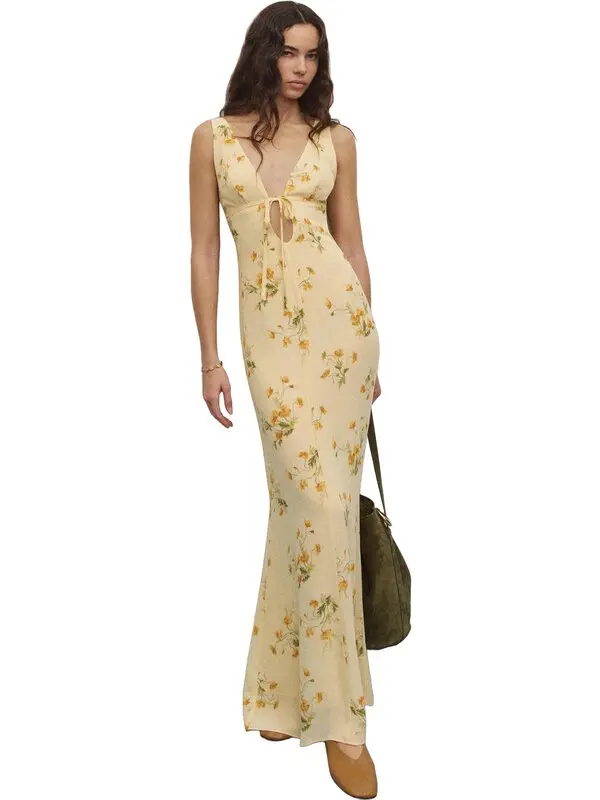 REFORMATION Taryn Maxi Dress - Yellow