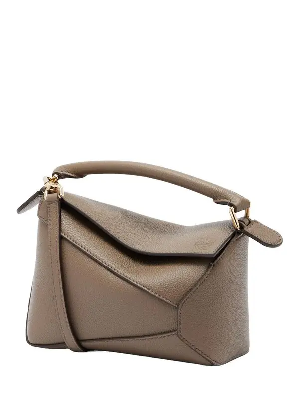 Loewe Puzzle Edge Mini Top-handle Bag - Brown