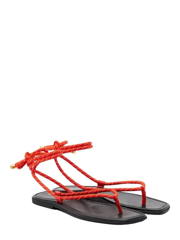 Veronica Beard Carmina Thong Sandals - Black