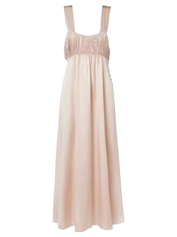 Chloé Silk Midi Dress - Pink