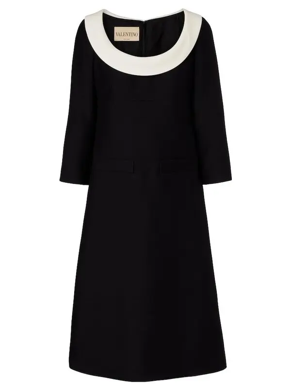 Valentino Garavani Crepe Couture Midi Dress - Black