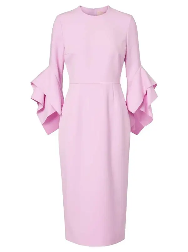 ROKSANDA Ruffled Midi Dress - Pink
