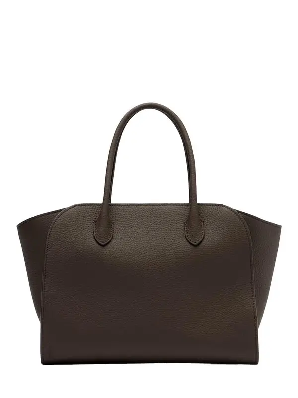 THE ROW Marlo 12 Leather Tote Bag - Brown
