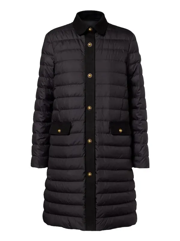 Moncler Jujulong Quilted Down Coat - Black