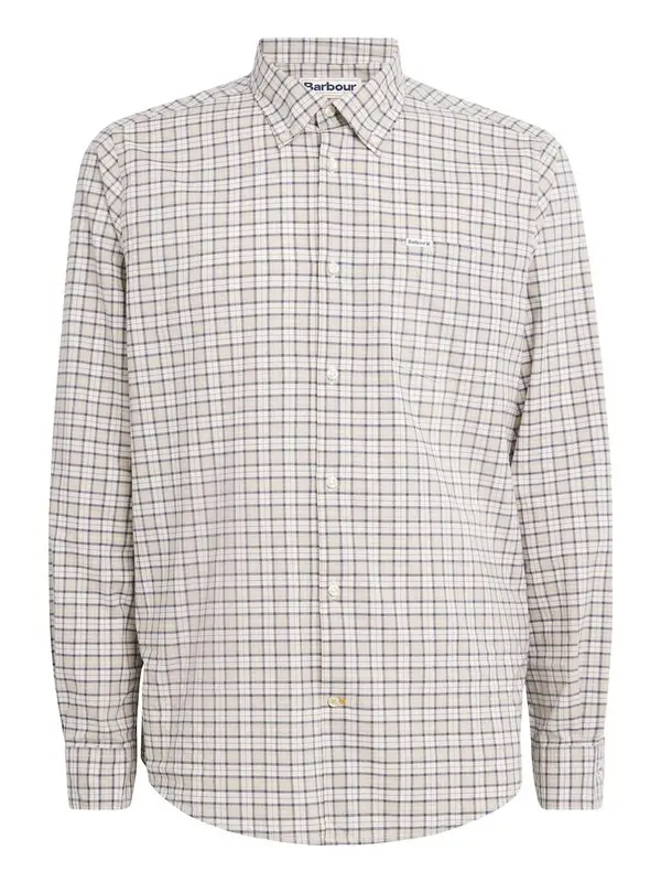 Barbour Stretch-cotton Lomond Tailored Shirt - Grey