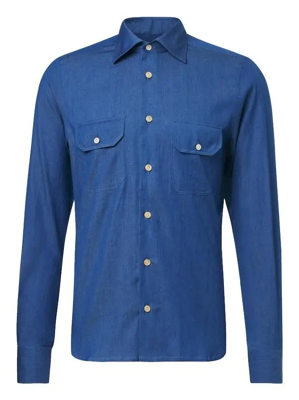 Kiton Denim Shirt - Blue