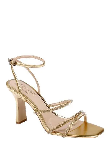 Badgley Mischka Paulette Ankle Strap Sandal - Gold Metallic