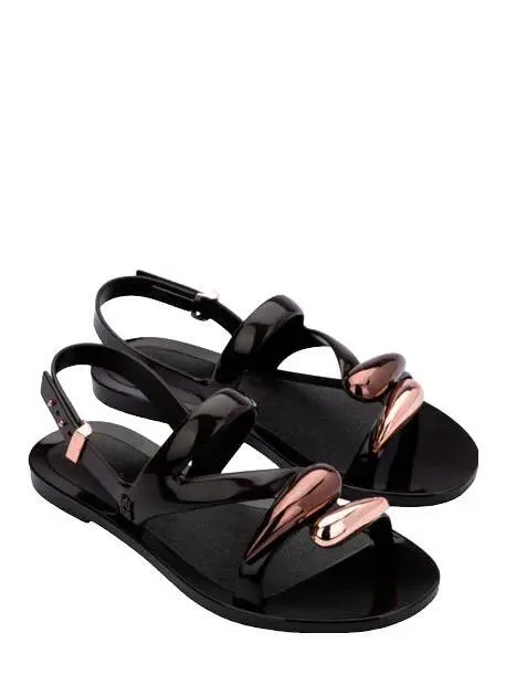 Melissa Iris Slingback Sandal - Brown/metallic