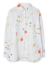 Paul Smith Stripe Brushstroke Shirt - White