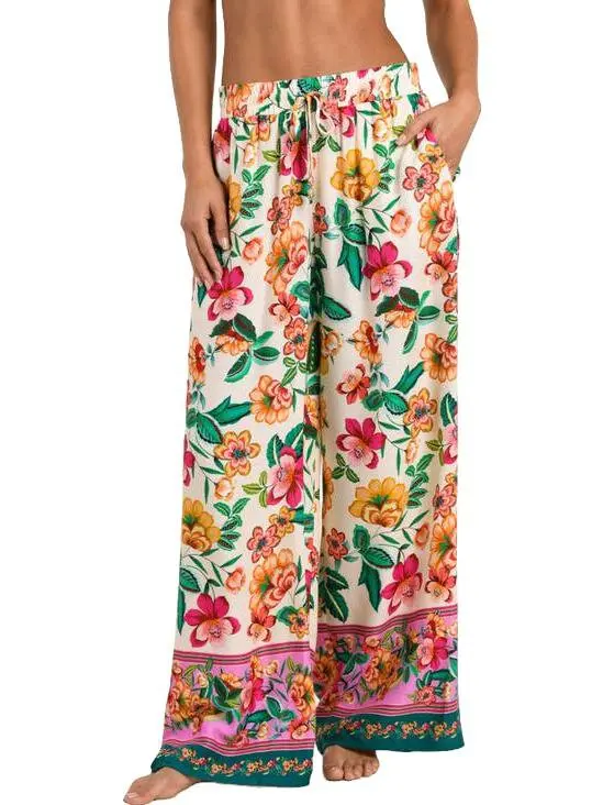 SUNSHINE 79 Printed Wide-leg Pants - Green Multi