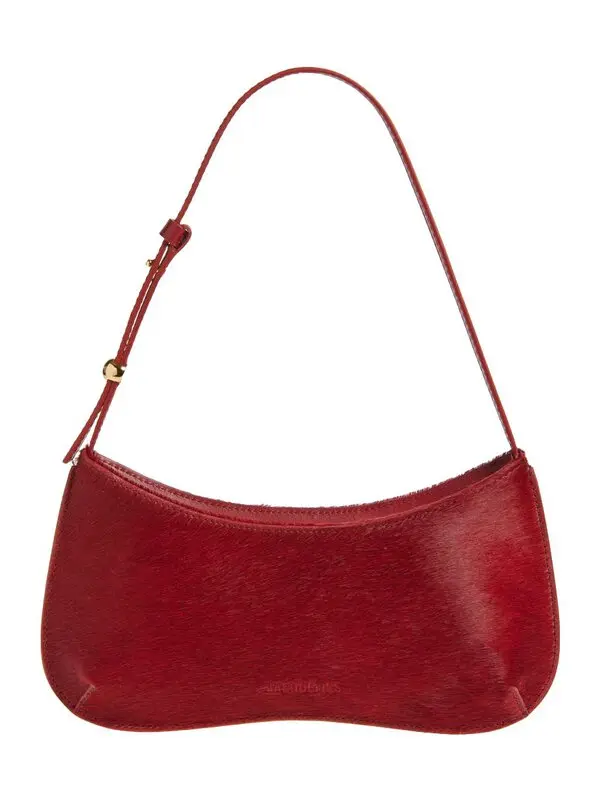 Jacquemus Le Bisou Calf Hair Bag - Dark Red 480