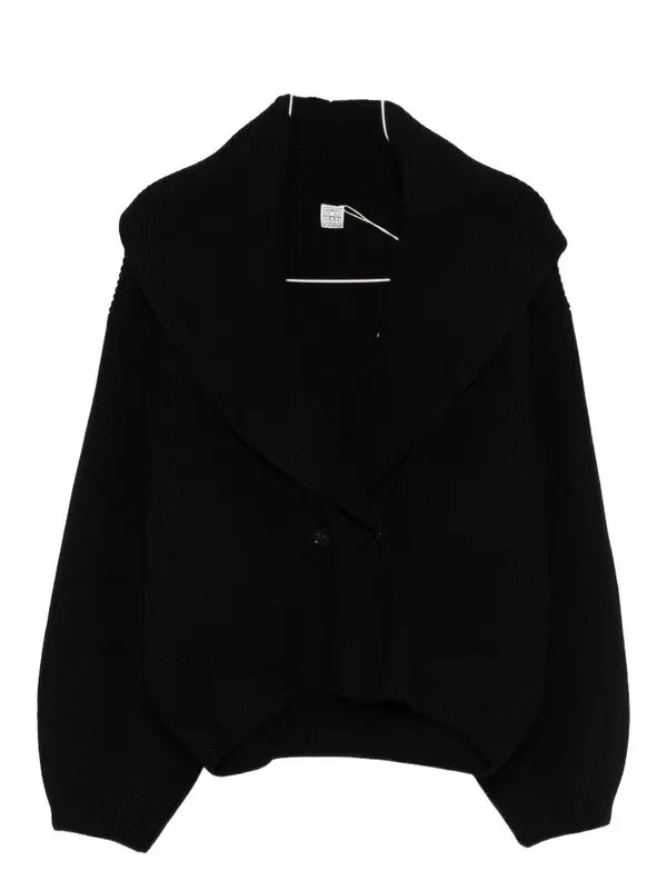 TOTEME Wool Cardigan - Black