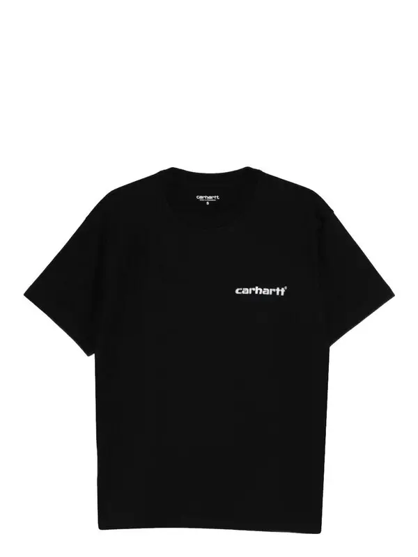 Carhartt Work In Progress Logo Cotton T-shirt - Black