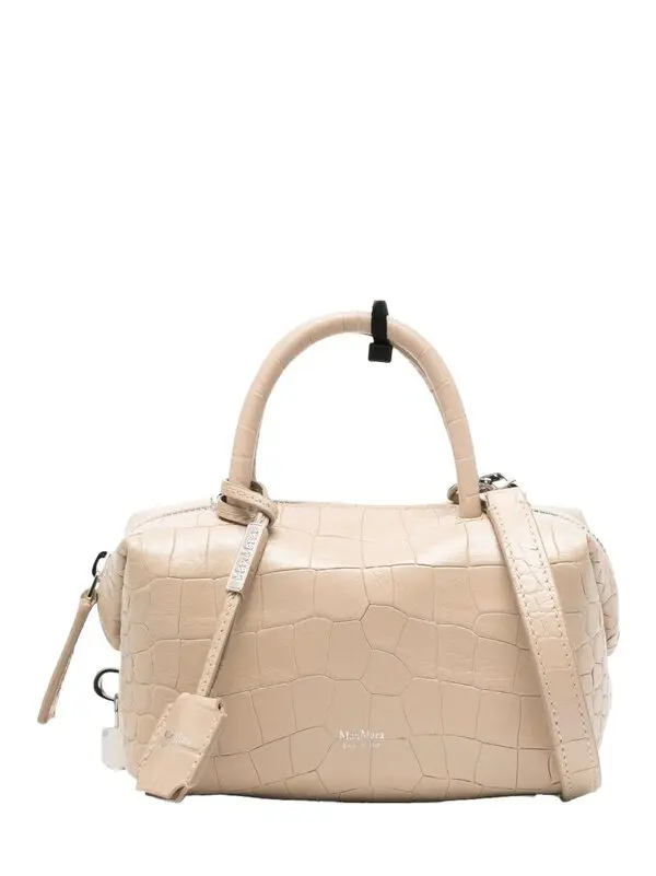 Max Mara Leather Handbag - Grey