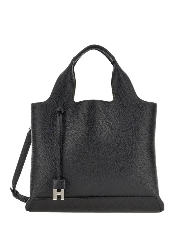 Hogan Leather Tote - Black