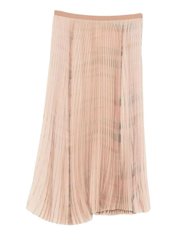 Fabiana Filippi Long Pleated Skirt - Beige