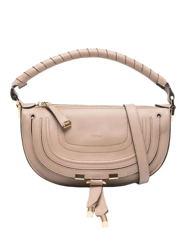 Chloé Marcie Mini Leather Shoulder Bag - Brown