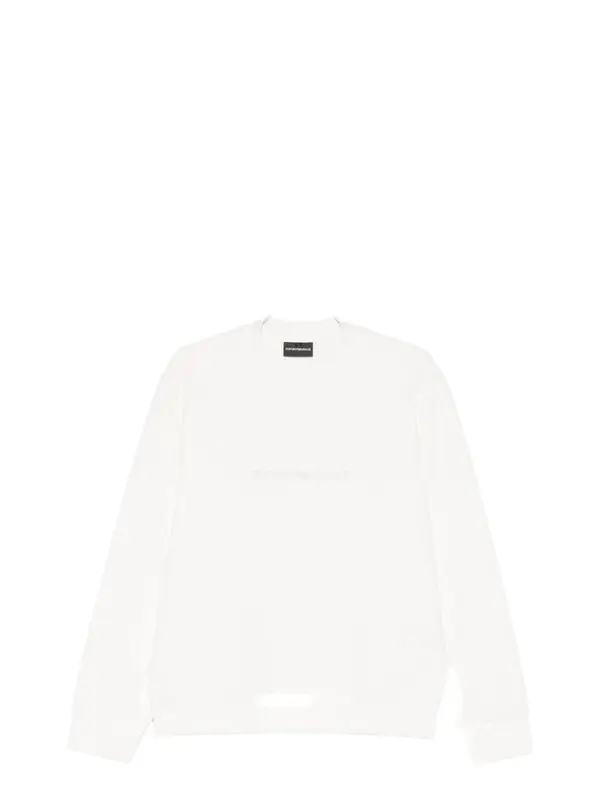 Emporio Armani Logo Cotton Sweatshirt - White