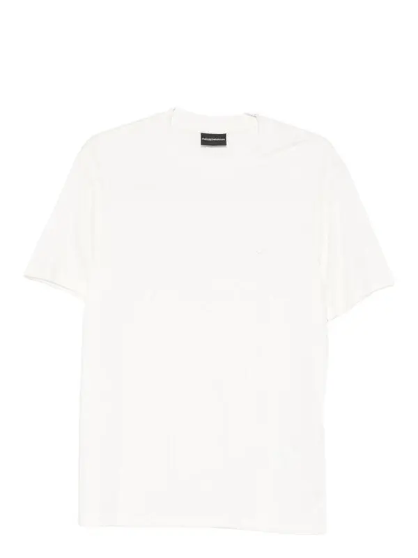 Emporio Armani Modal And Silk Blend T-shirt - White