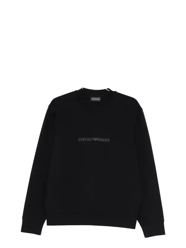 Emporio Armani Logo Cotton Sweatshirt - Blue