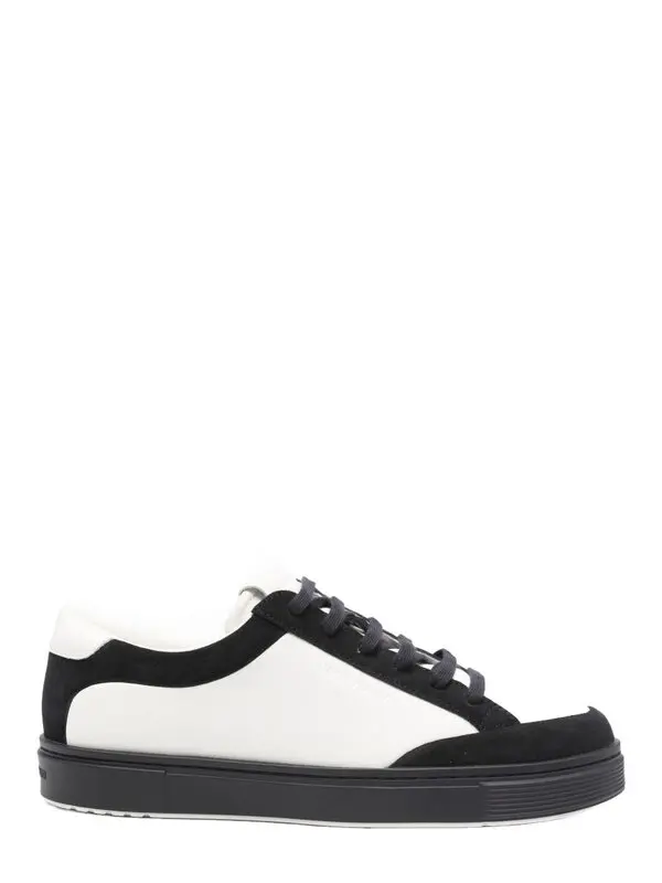 Emporio Armani Leather Sneakers - Blue
