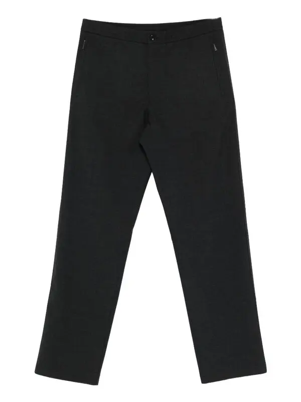 Emporio Armani Wool Blend Trousers - Grey