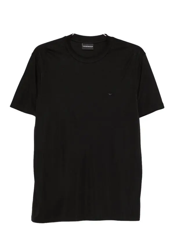 Emporio Armani Modal And Silk Blend T-shirt - Black