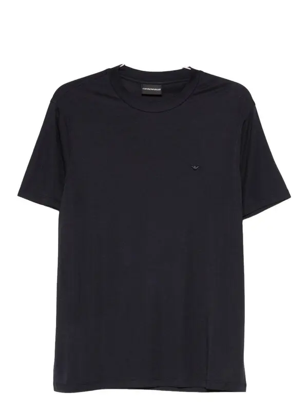 Emporio Armani Modal And Silk Blend T-shirt - Blue