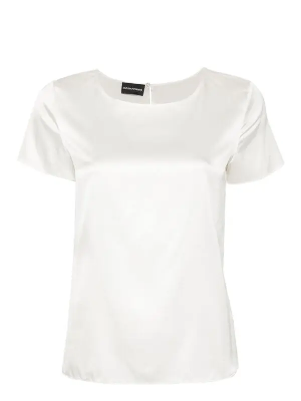 Emporio Armani Silk Top - White