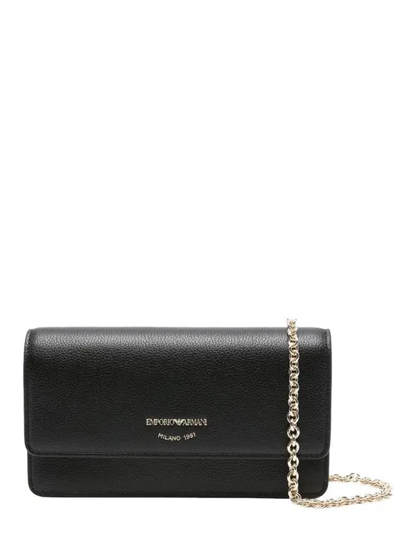 Emporio Armani Leather Mini Bag - Black
