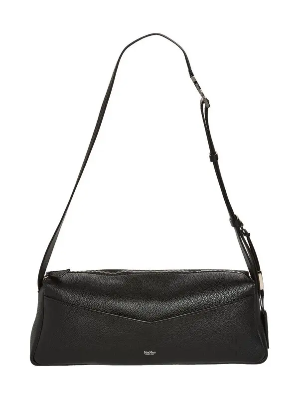 Max Mara Skippers Leather Shoulder Bag - Black