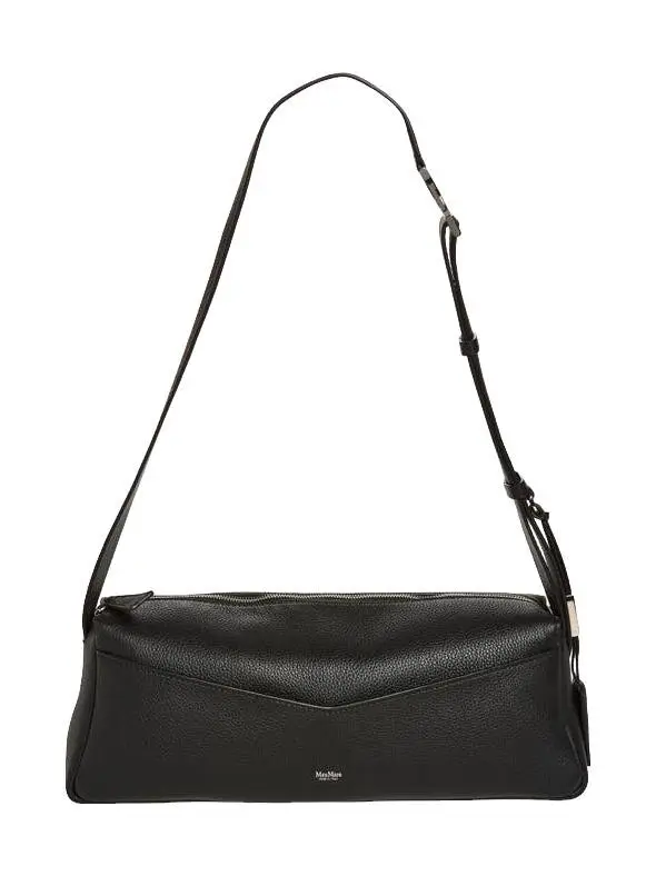 Max Mara Skippers Leather Shoulder Bag - Black
