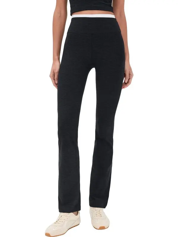 Beyond Yoga Spacedye Layered Bootcut Pants - Darkest Night