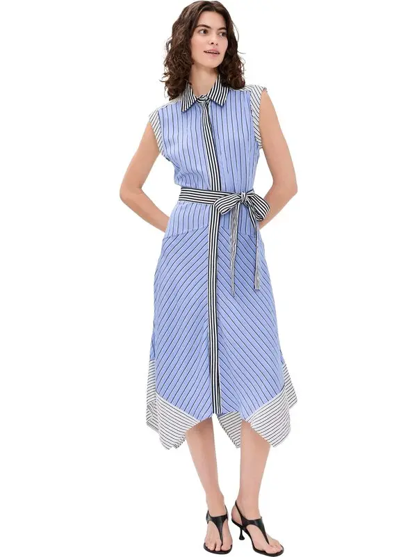 Ramy Brook Vivienne Stripe Midi Dress - Multi Catalina Stripe
