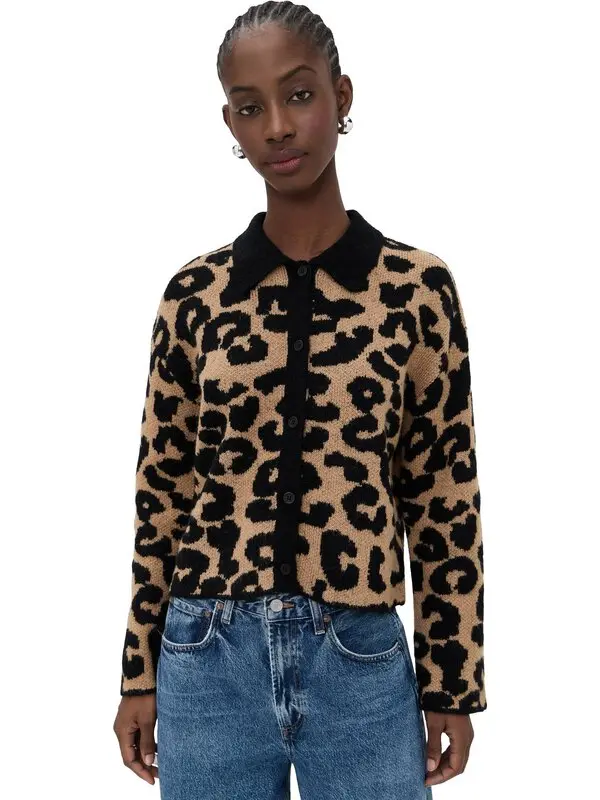 LE JEAN Wren Cardigan - Leopard