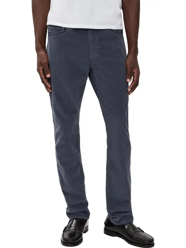 Ag Everett Slim Straight Stretch Corduroy Trousers - After Dusk